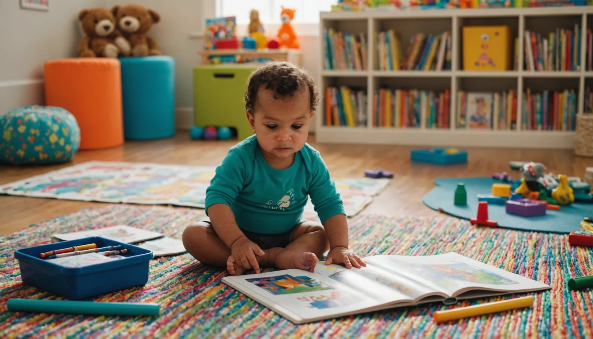 Lire et dessiner: éveil sensoriel ludique pour bébé